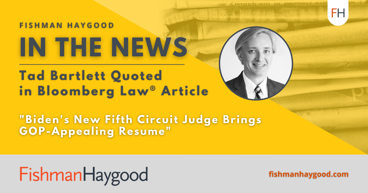 Bartlett Quoted in Bloomberg Law® on Historic Confirmation of Judge ...